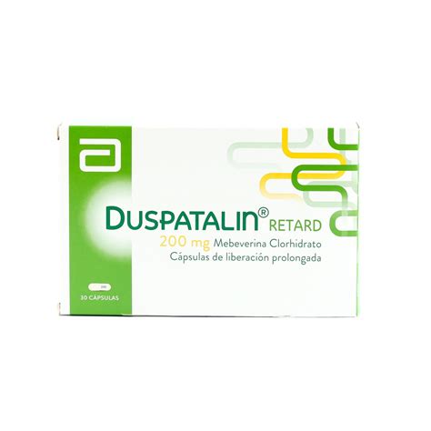 Duspatalin Retard Mebeverin Clorhidrato 200 mg Caja de 30 cápsulas de