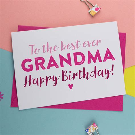 Grandma Birthday Card Ideas