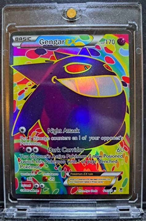 Gengar EX 114 119 XY Phantom Forces Full Art Ultra Rare Holo Pokemon