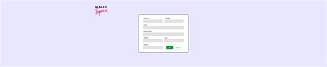 Building A Survey Form Using HTML HTML Projects Scaler Topics