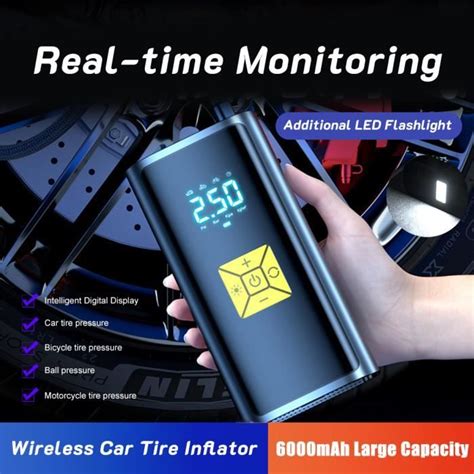 Mini Pompe Air Lectrique Mah Compresseur Air Portatif