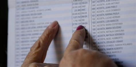 Ya se puede consultar el padrón electoral provisorio para las