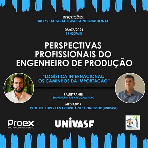 Projeto De Extens O Da Univasf Realizar Palestra Sobre Log Stica