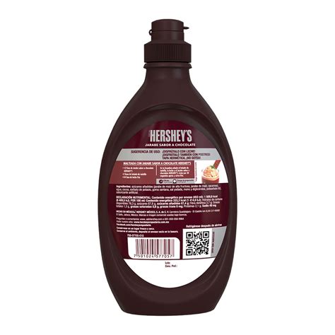 Jarabe Hershey s Sabor Chocolate 589g Justo Súper a Domicilio