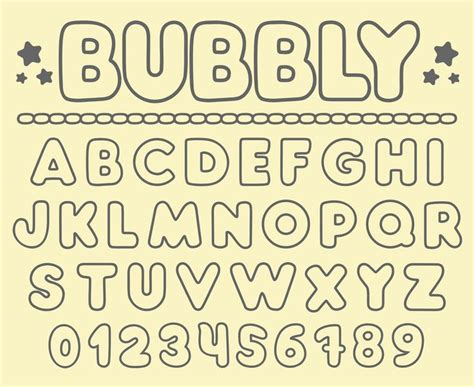Bubbly Font Bubble Letters Font Bubble Font Svg Ttf Layred For Cricut