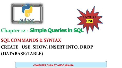mysql commands lecture 1 youtube
