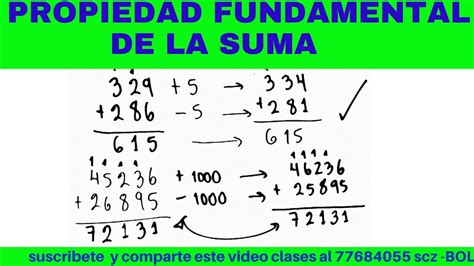 PROPIEDAD FUNDAMENTAL DE LA SUMA YouTube