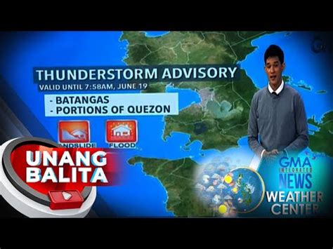 Thunderstorm Advisory Nakataas Ngayon Sa Ilang Parte Ng Calabarzon
