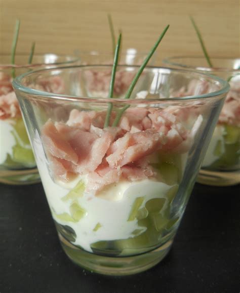 Verrines Concombre Vache Qui Rit Jambon