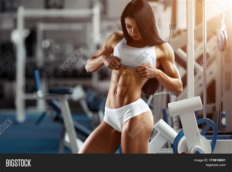 Fitness Woman Showing Image And Photo Free Trial Bigstock