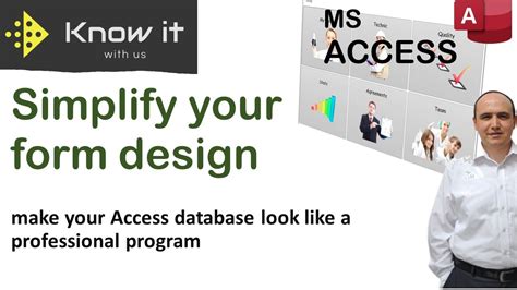 ms access simplify forms youtube