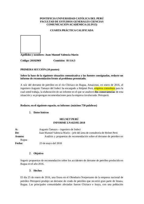 ven Enderezar Júnior documento de informe ejemplo Jardines Bigote Leve