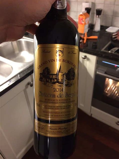 Château De Seguin Rouge AOC Bordeaux Supérieur De Château De Seguin