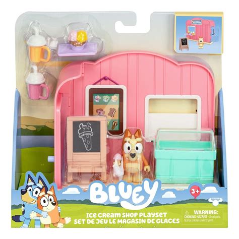 Bluey Series 10 Ice Cream Shop Mini Playset With Bingo Top Pick Toys