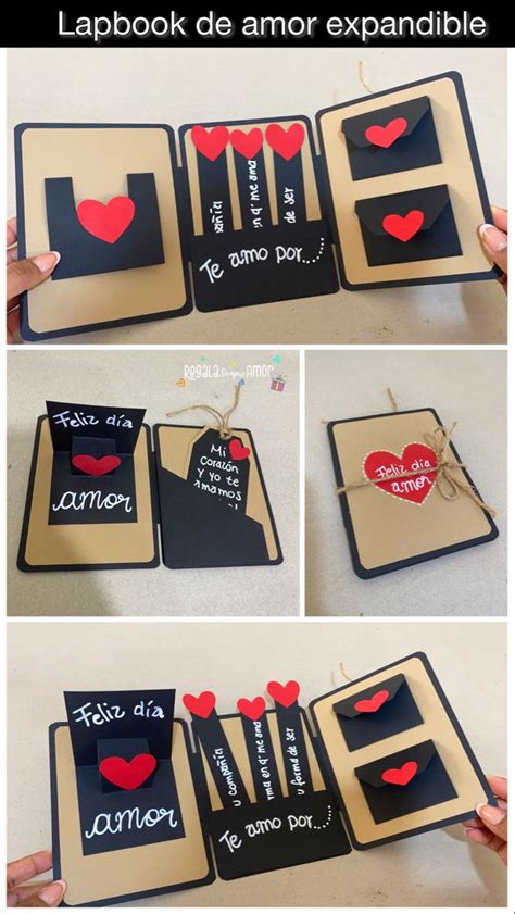 Lapbook De Amor Expandible Tarjetas Para Novios Regalos