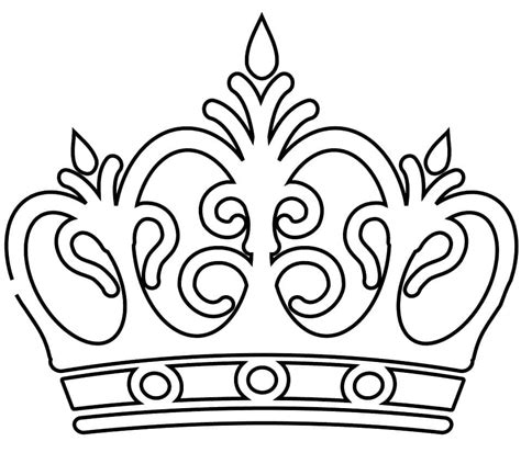 Coloriage Couronne Royale télécharger et imprimer gratuit sur