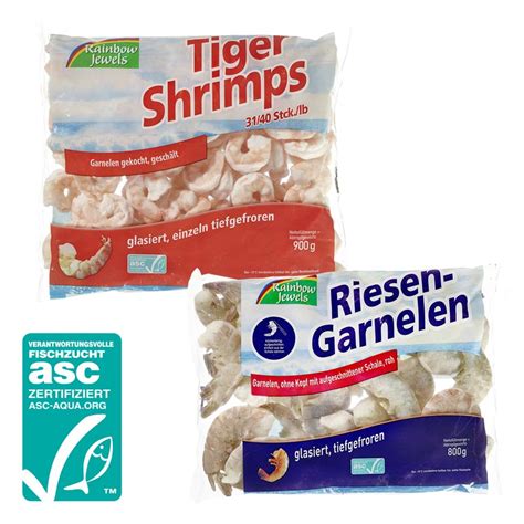 Asc Tiger Shrimps Gesch Lt Gekocht Oder Asc Riesen Garnelen Ohne Kopf