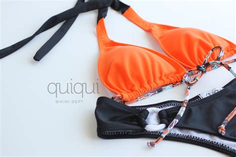Orange And Black Swimsuits Bikinis Swimwear Monokini Bikini Women Orange Black Fashion