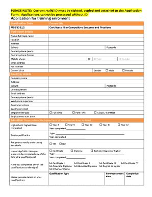 Fillable Online Applications Cannot Be Processed Without ID Fax Email