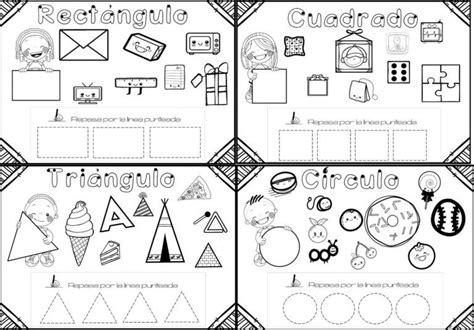 Maravillosas fichas de trabajo de figuras geométricas Educación