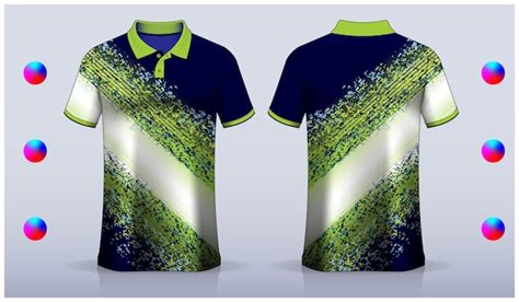 Diseño de jersey deportivo de camiseta vectorial Vector Premium