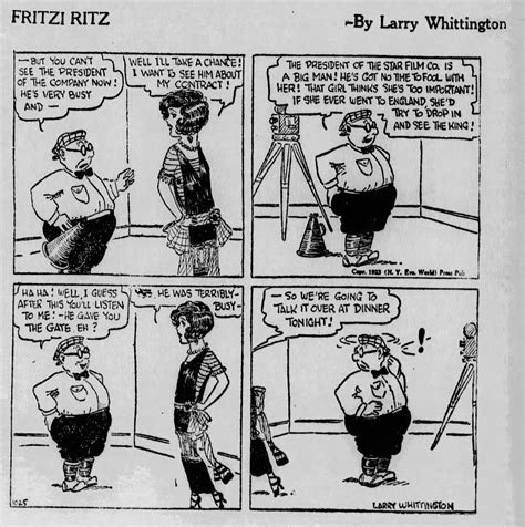 Nancy Comics By Ernie Bushmiller On Twitter The 20s Fritzi Ritz By Larry Whittington 11 9 23