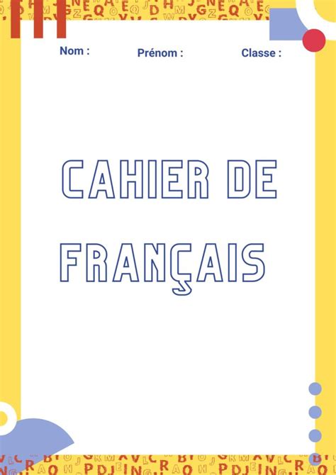 Allégations récupération fantôme page de garde francais 6eme a imprimer