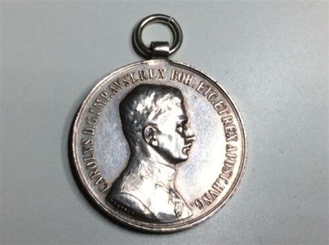 Silber Medaille Carolvs Ios I D G Imp Avst Rex Fortitvdini