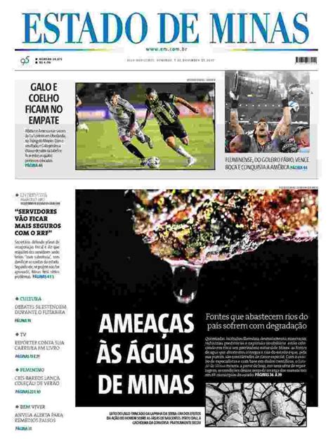 Confira A Capa Do Jornal Estado De Minas Do Dia 05 11 2023