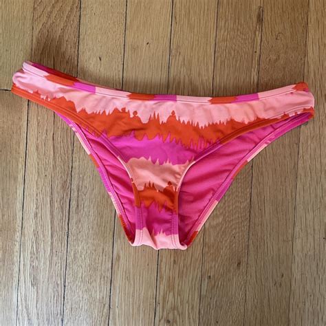 Roxy Women S Pink And Orange Bikinis And Tankini Sets Depop