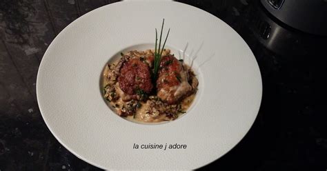 La Cuisine J Adore RIS DE VEAU CROUSTILLANT MORILLES A LA CREME