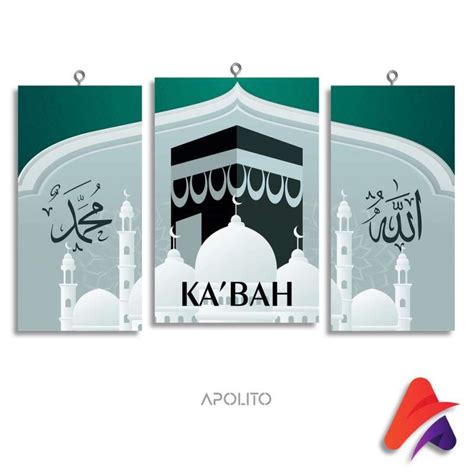 Promo Hiasan Dinding Kaligrafi Islami Set Isi 3 Wall Decor Set