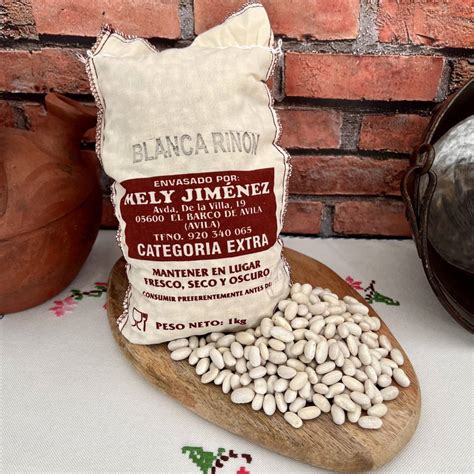 Alubia Blanca Riñón Saco de Tela 1kg Sabores de Gredos