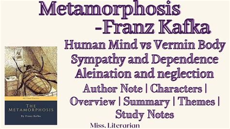The Metamorphosis By Franz Kafka Characters Summary Themes Notes