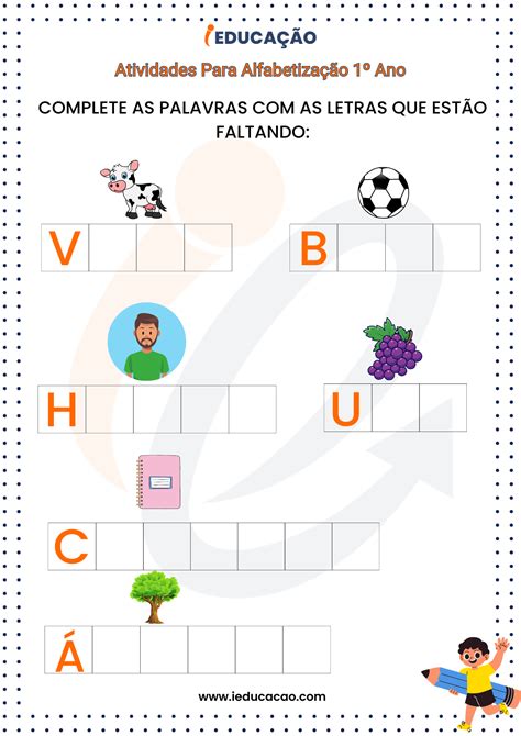 Incríveis atividades de alfabetização para o 1º ano do ensino Explore