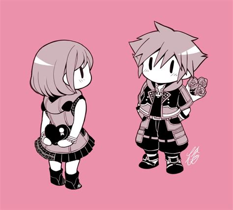 Sora And Kairi Kingdom Hearts Drawn By Inaho Sesyrne Danbooru