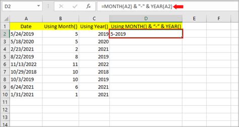 How To Convert Dates To Months In Excel Printable Online