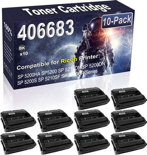 Amazon Jullu 10 Pack Compatible High Capacity SP 5200HA SP5200 SP