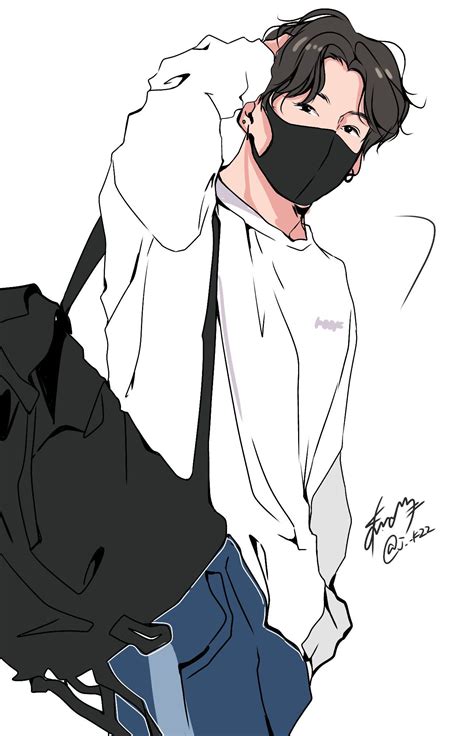 카나kana on Twitter Jungkook fanart Bts drawings Fan art
