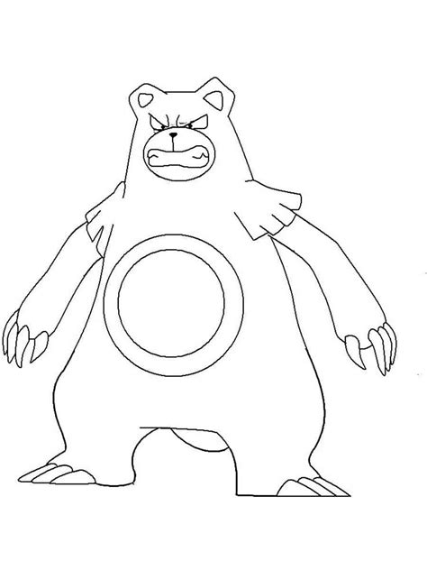 Ursaring Pokemon Coloring Pages