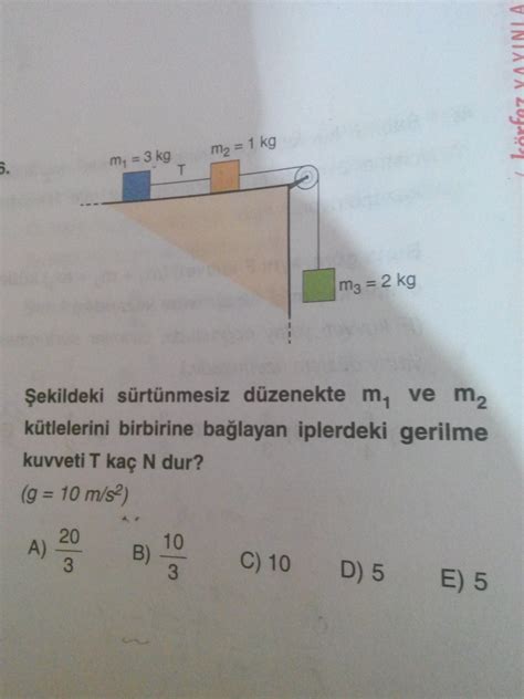 11 sınıf fizik Newton un hareket yasaları Eodev