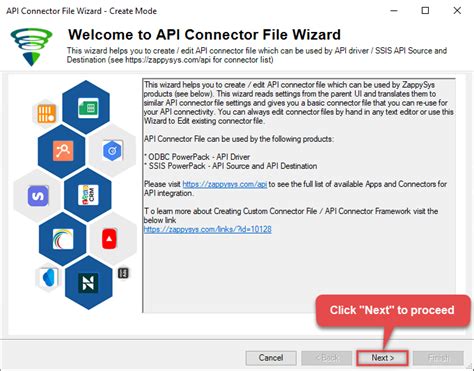 build your own custom api connector with zappysys api connector file wizard
