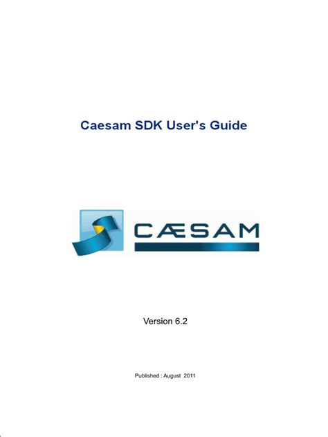 caesam sdk user s guide pdf class computer programming application programming interface