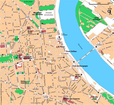 Carte Bordeaux Plan Bordeaux Routard