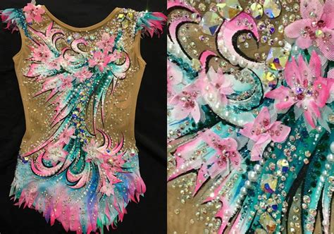 Rg Leo Leotard Rhythmic Gymnastics Leotards Great Wave Artwork