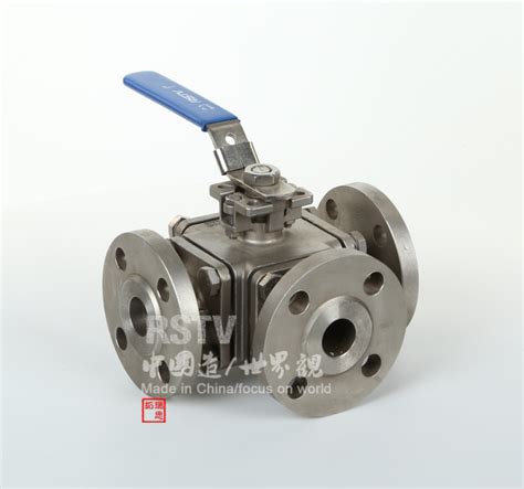 T Port 3 Way Flange Ball Valve Stainless Steel 304ss 316ss China