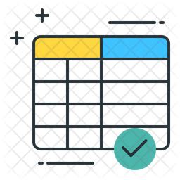 Data Table Icon Vector
