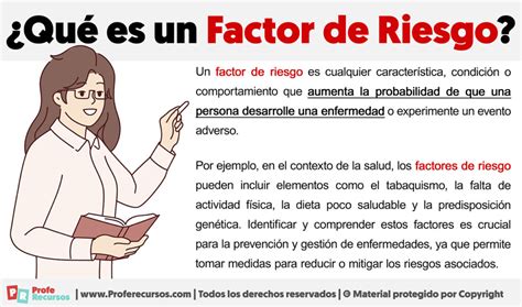 Qu Es Un Factor De Riesgo