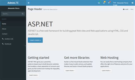 Aspnet Mvc Installing Adminlte Dashboard To Replace Bootstrap Template