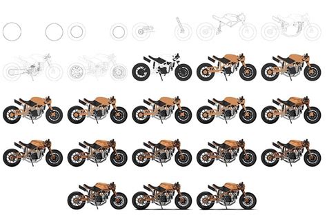 Comment Dessiner Une Moto Tutoriel De Dessin De Moto Peintre